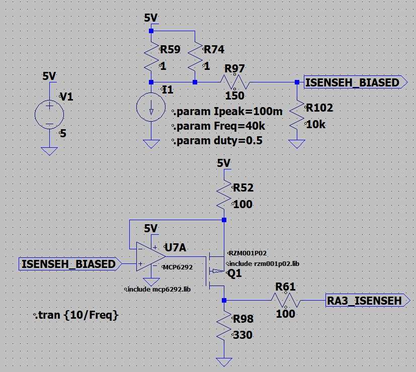 High Side Current Sense Circuit Simulation - Andrew Mosqueda
