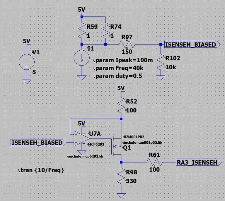 High Side Current Sense Circuit Simulation Andrew Mosqueda
